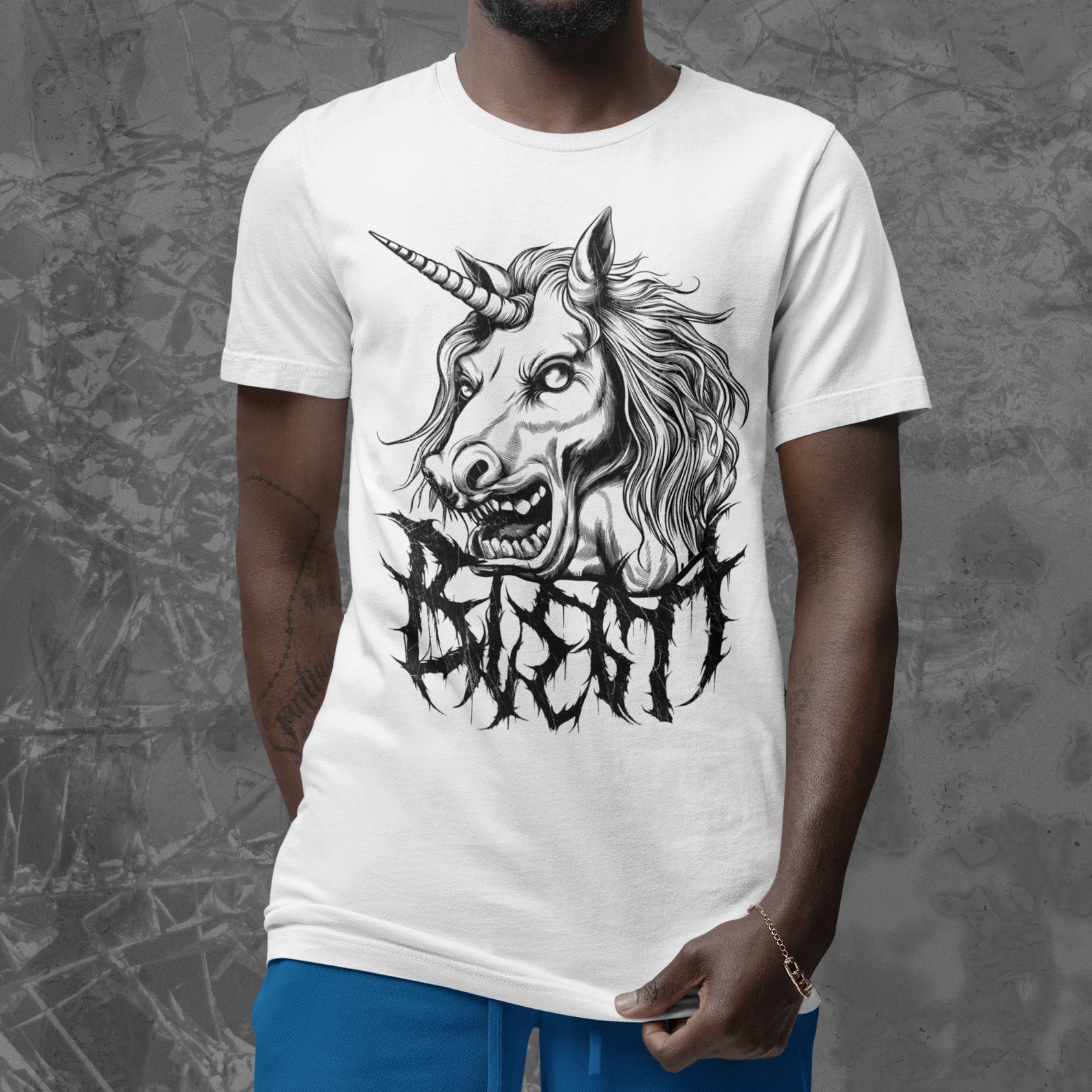 Blegh Shirt Funny Gifts for Metalheads Unicorn Death Metal - Etsy