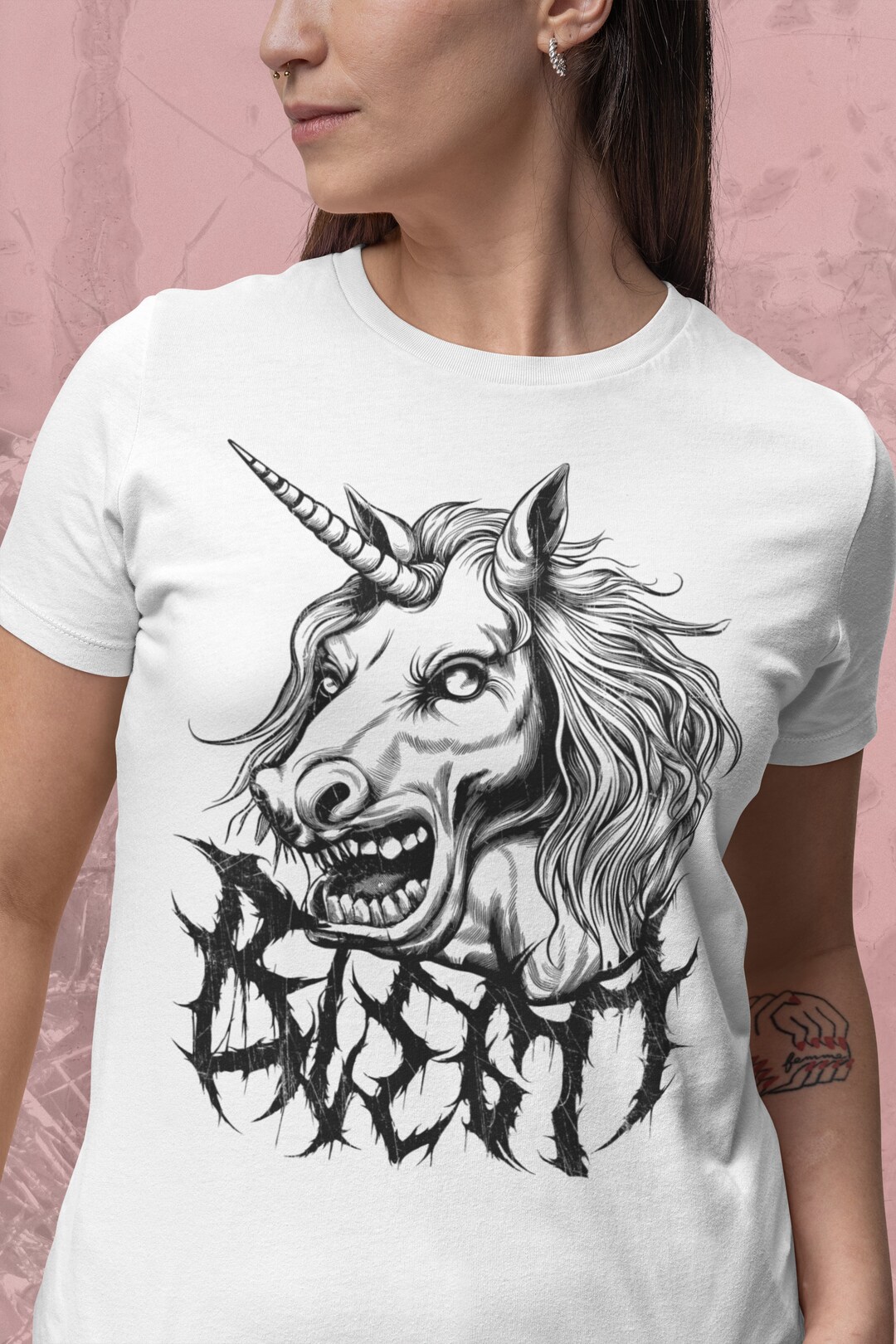 Blegh Shirt, Funny Gifts for Metalheads, Unicorn Death Metal Gift ...
