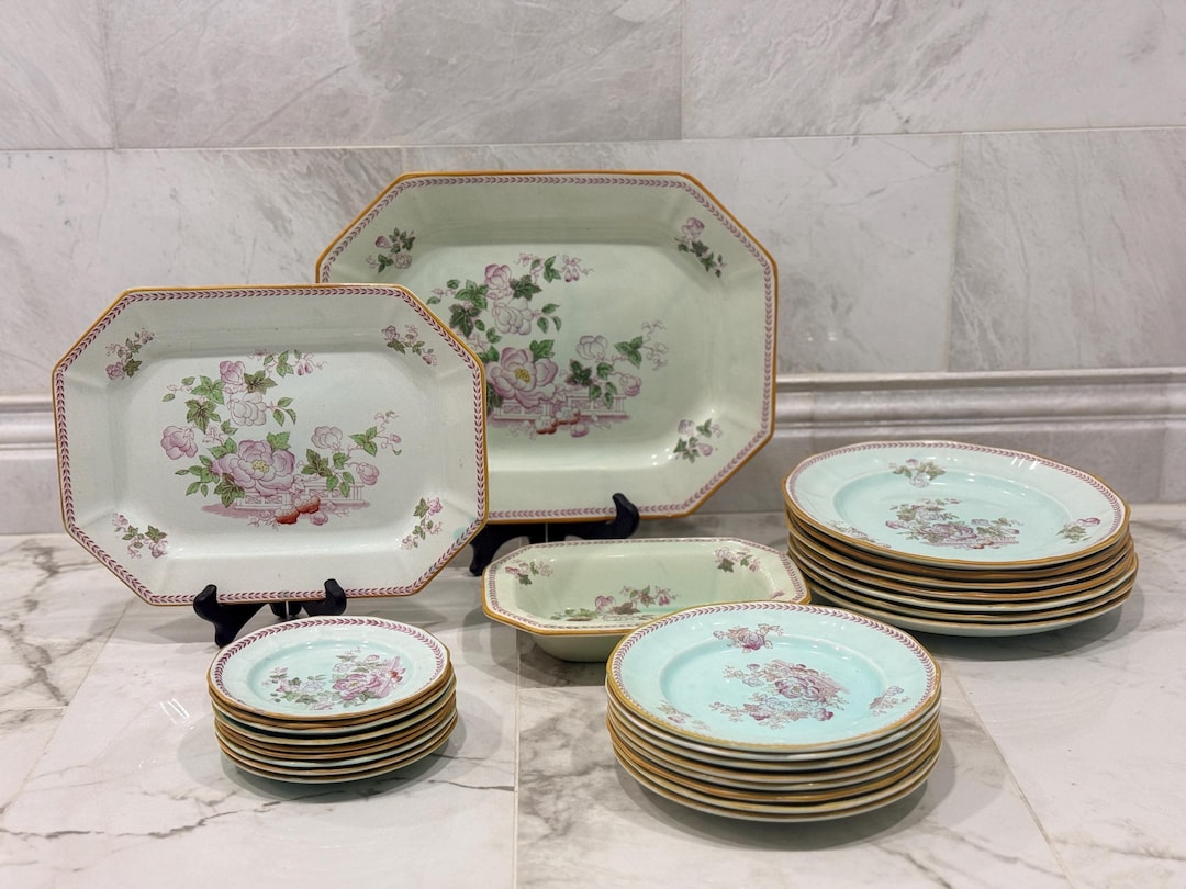 Adams Calyx Ware Dinner Set Metz Pattern - Etsy