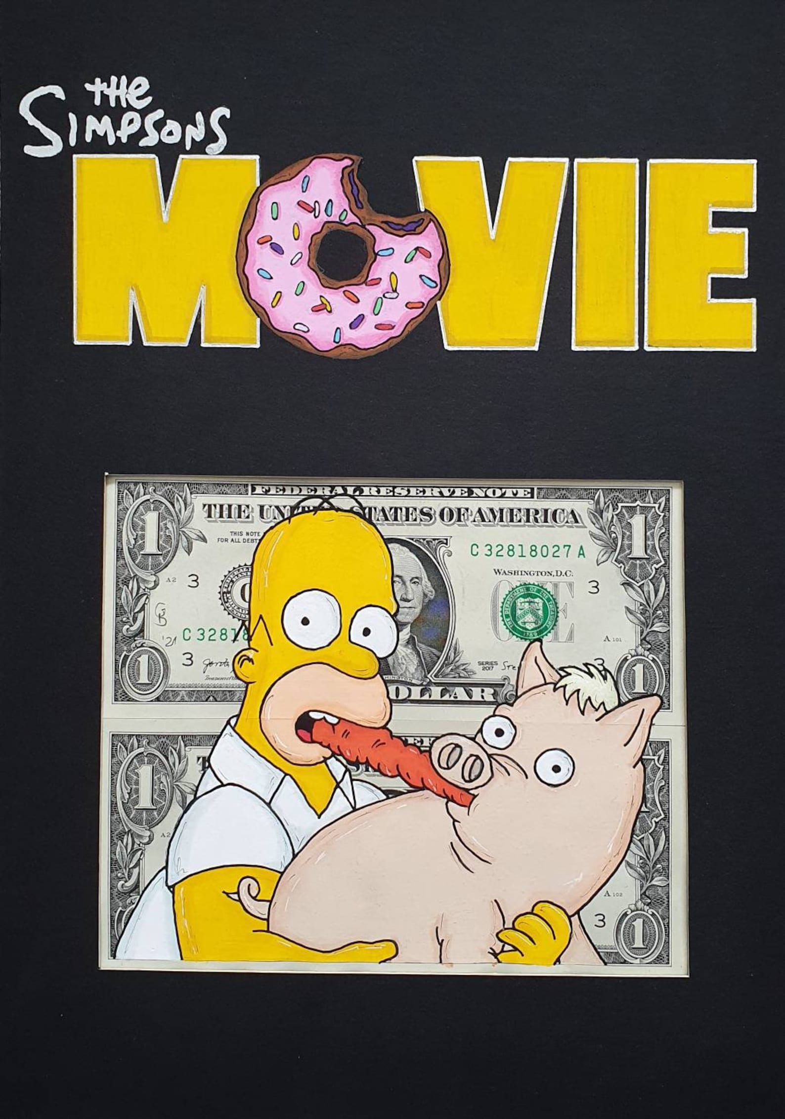 Spider Pig Homer Simpson The Simpsons Dollar Art Money | Etsy