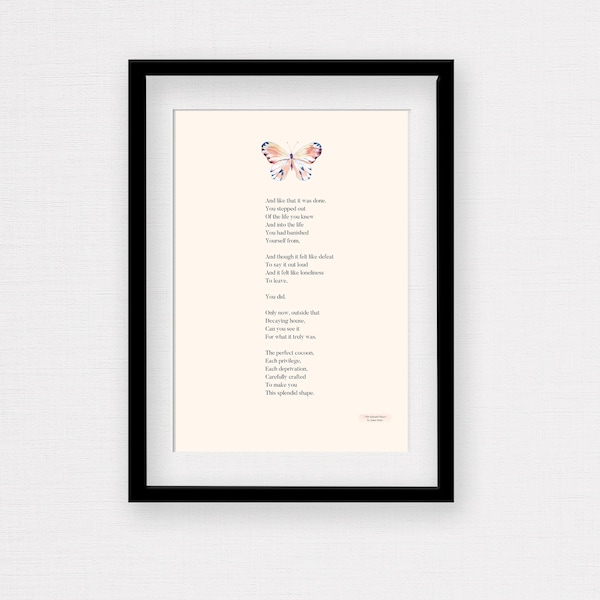 Butterfly Poem - Etsy