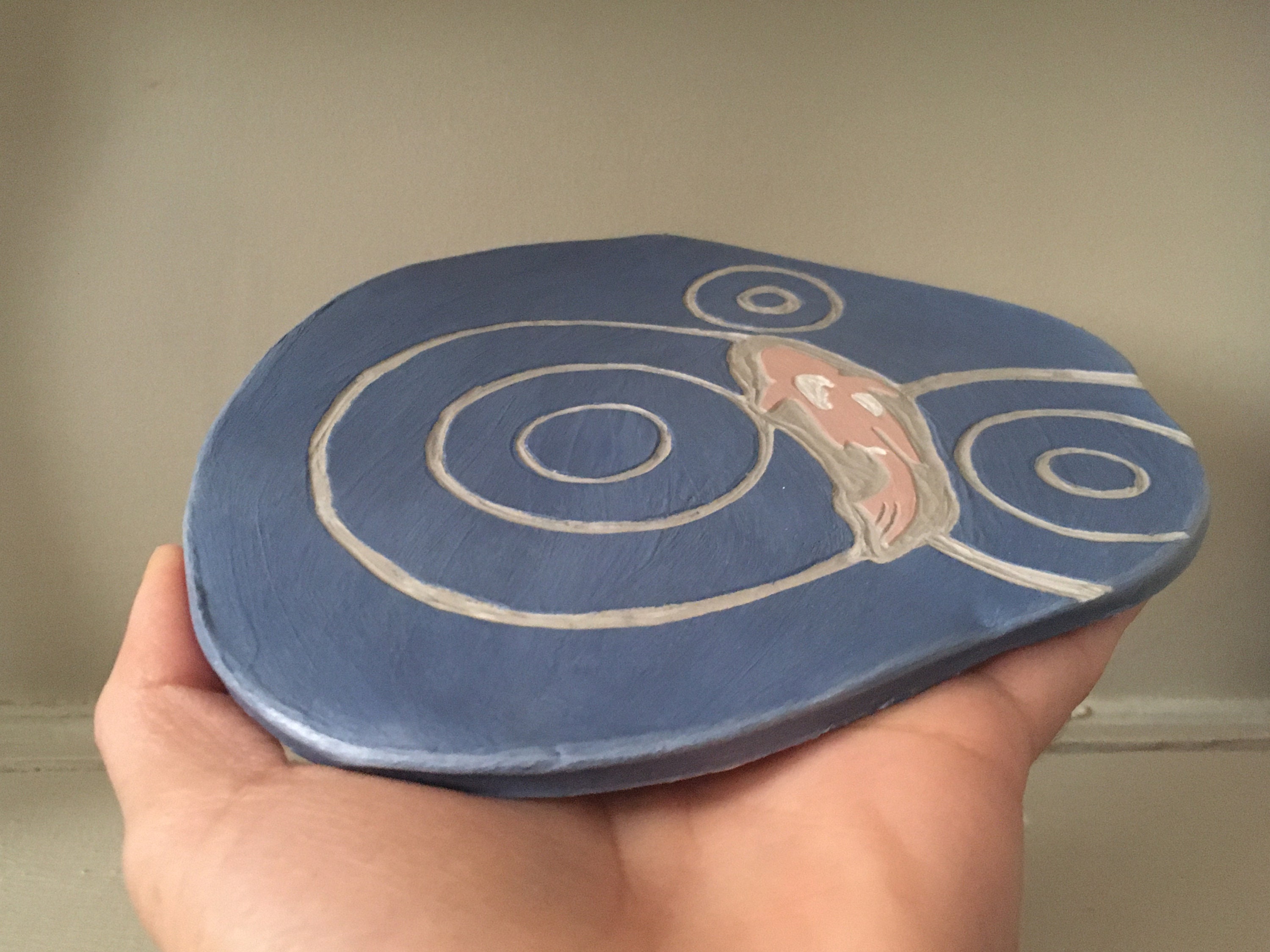 Chinese Koi Fish in Water Sgraffito Clay Decor, Clay Carving, Pottery ...