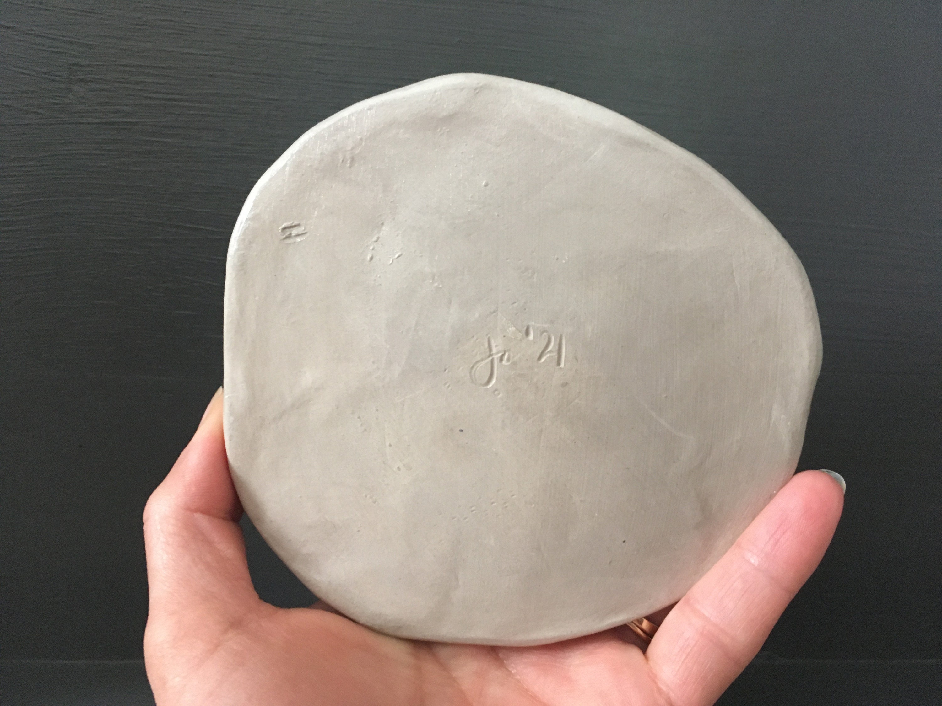 White Hibiscus Flower Sgraffito Clay Decor, Clay Carving, Pottery Art ...