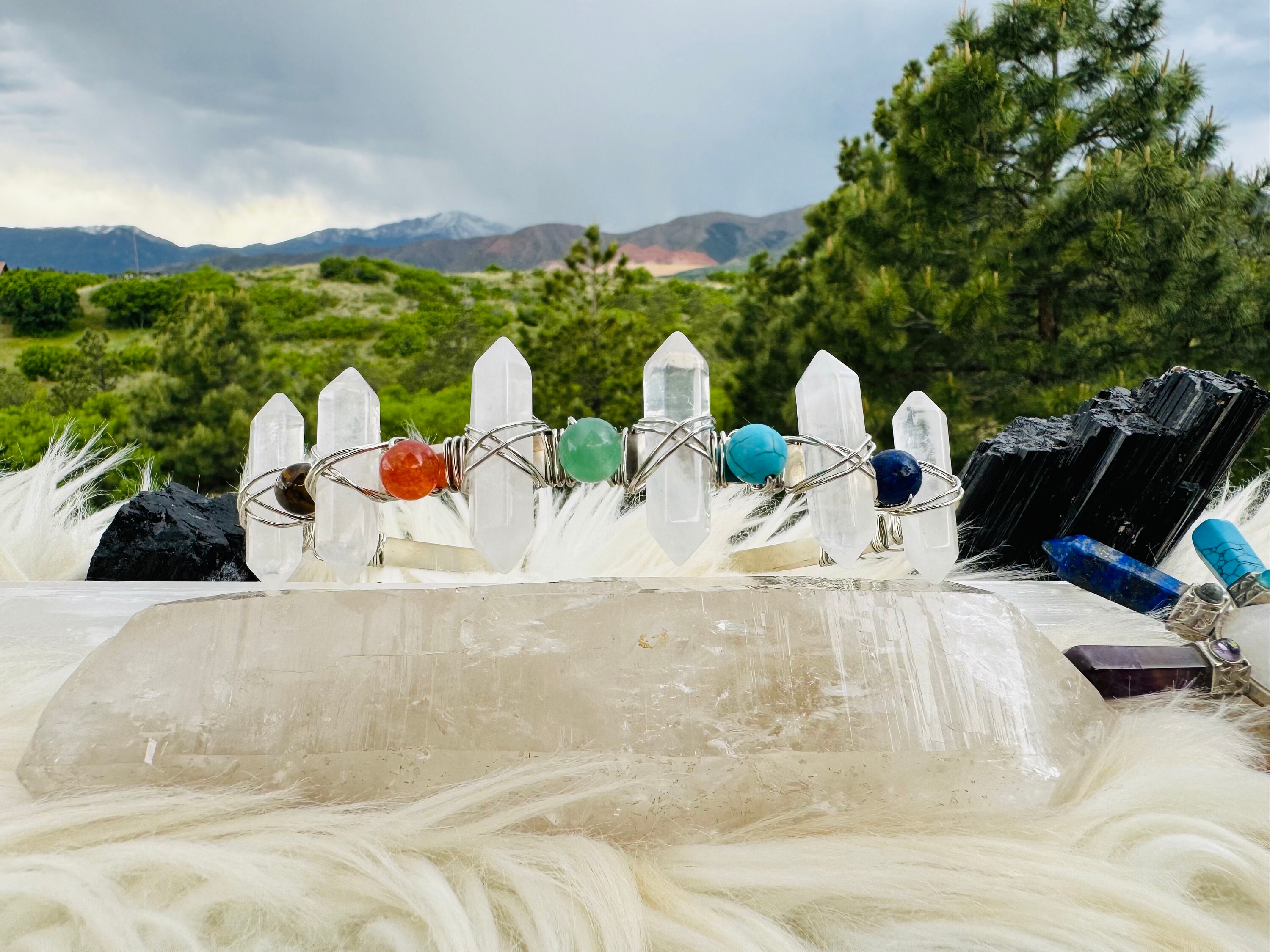 Clear Quartz Chakra Crown - Etsy