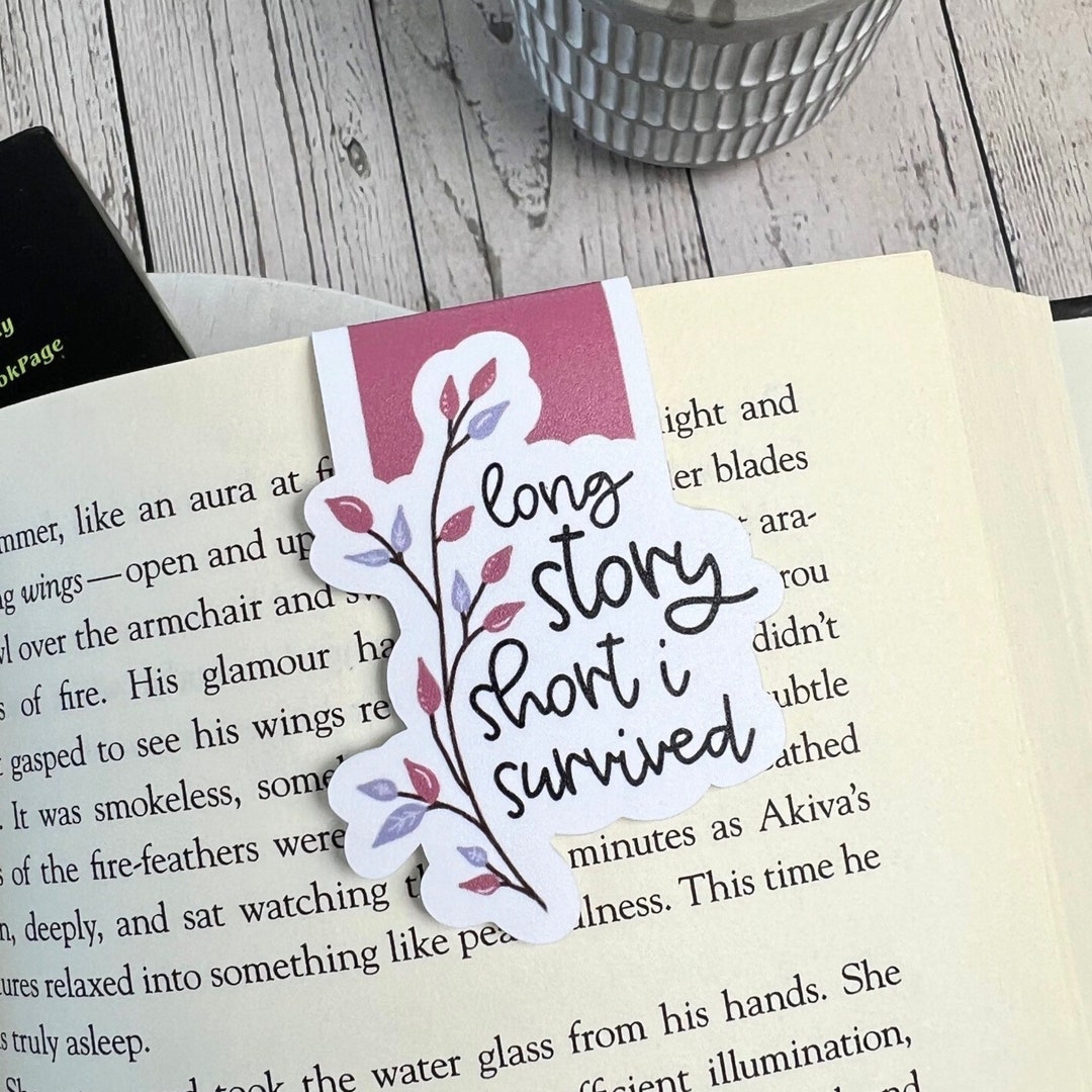 Long Story Short Bookmark | Magnetic Bookmark Gift | Booklover Gift ...
