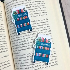 TBR to Be Read Cart Magnetic Bookmark | Bookish Magnetic Bookmark | TBR ...