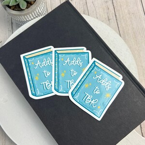 To Be Read TBR Sticker | Reading Sticker | TBR Cart Sticker | Book Club ...