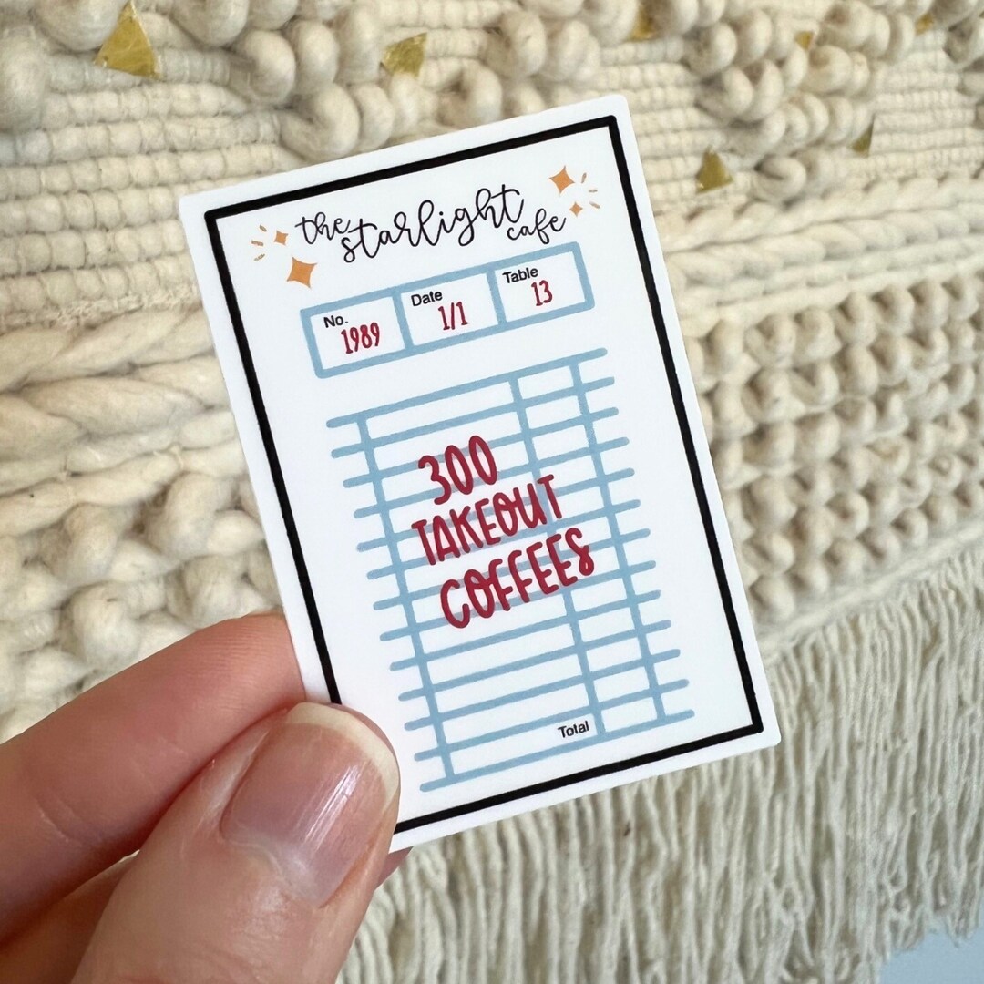 Takeout Coffee Sticker | Cute Ticket Sticker | Starlight Cafe Sticker ...