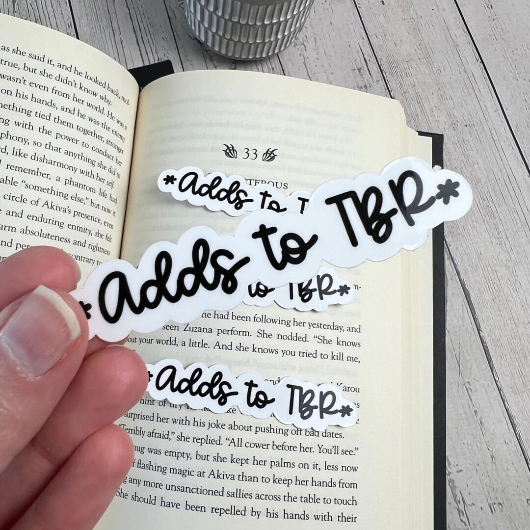 To Be Read TBR Sticker | Reading Sticker | TBR Cart Sticker | Book Club ...