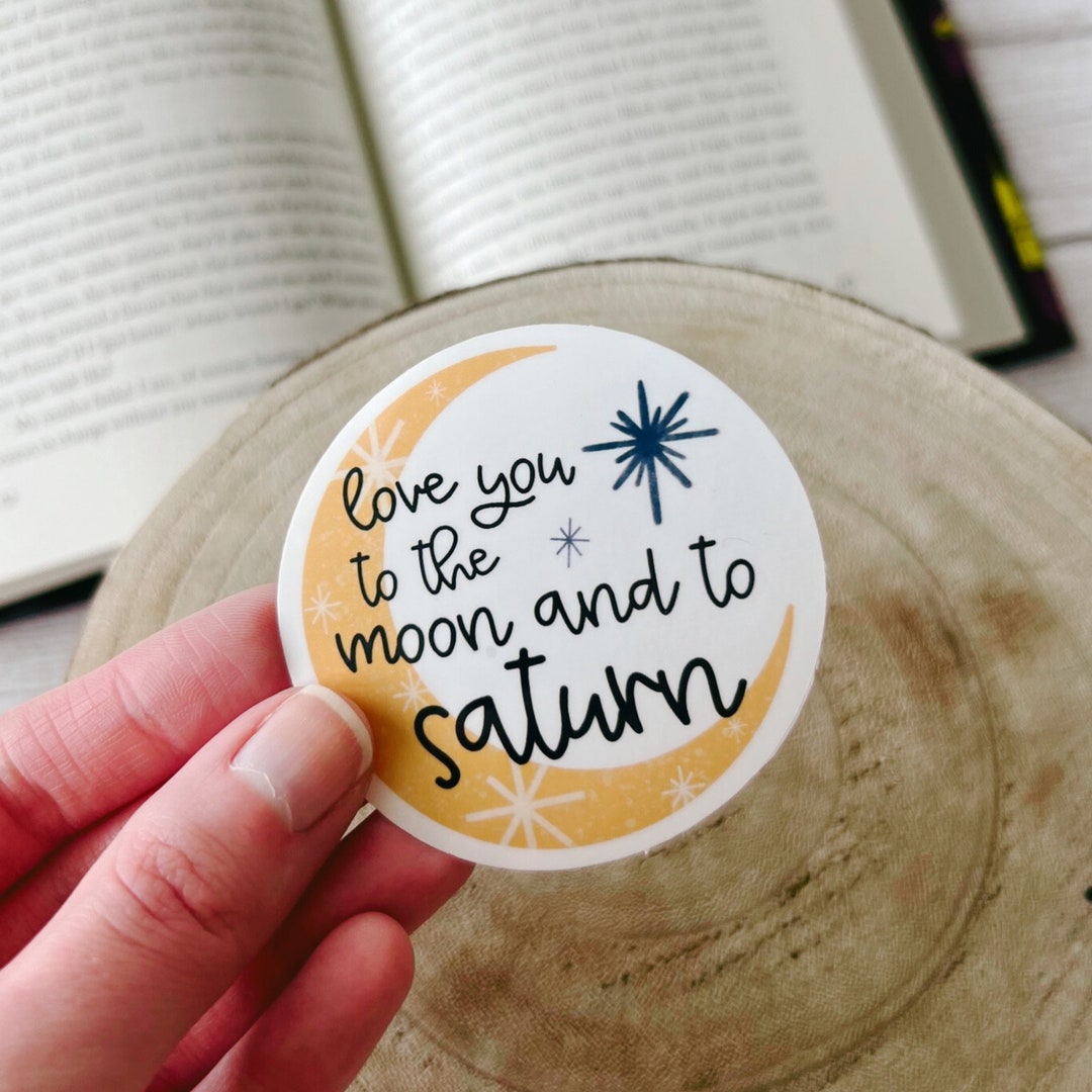 Love You to the Moon Sticker | Moon and Stars Sticker | Folklore ...