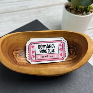 Romance Book Club Ticket Sticker | Romance Reader Sticker | Book Club ...