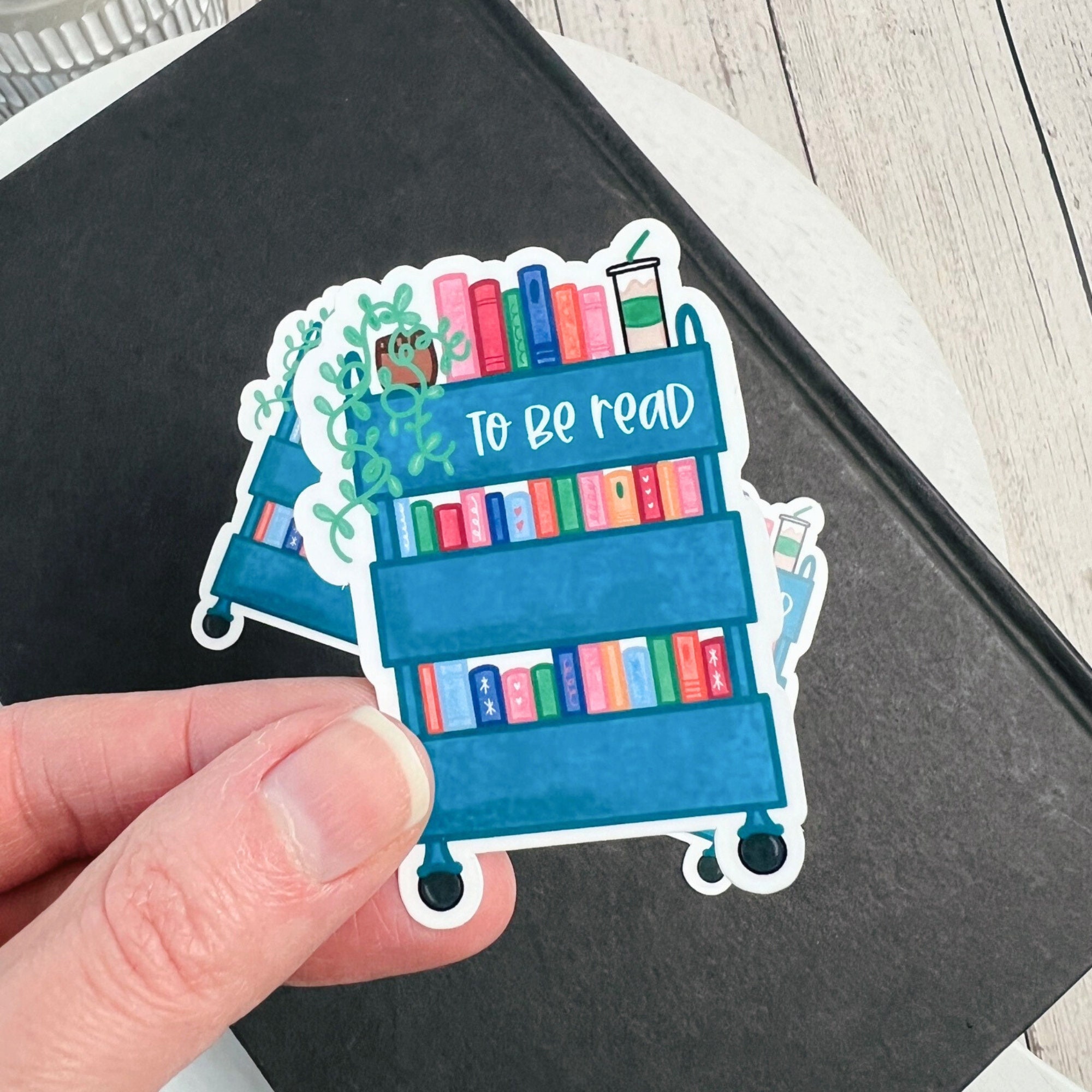 To Be Read TBR Sticker | Reading Sticker | TBR Cart Sticker | Book Club ...