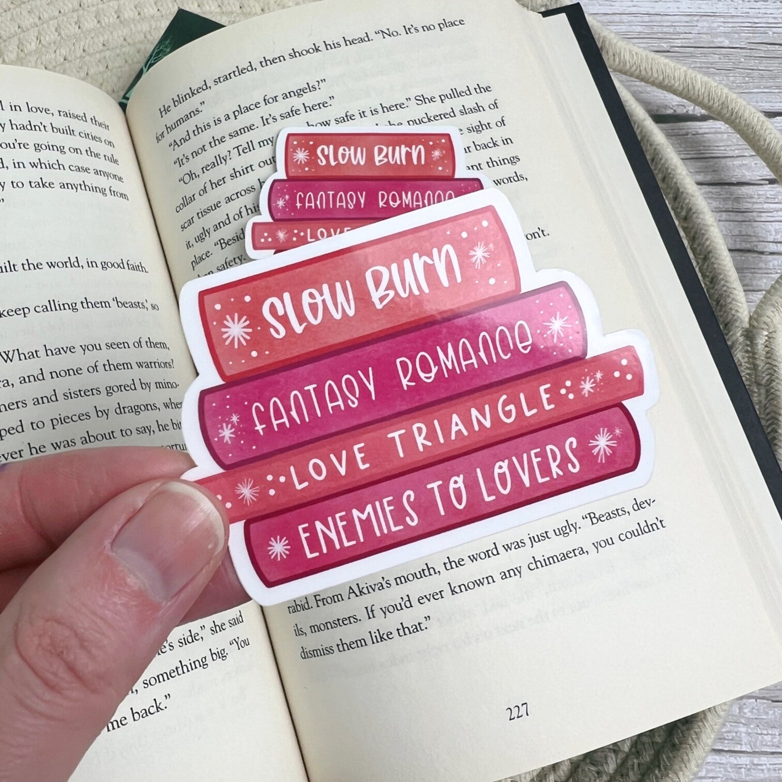 Romance Troupe Bookstack Sticker | Reading Sticker | Romance Book Lover ...