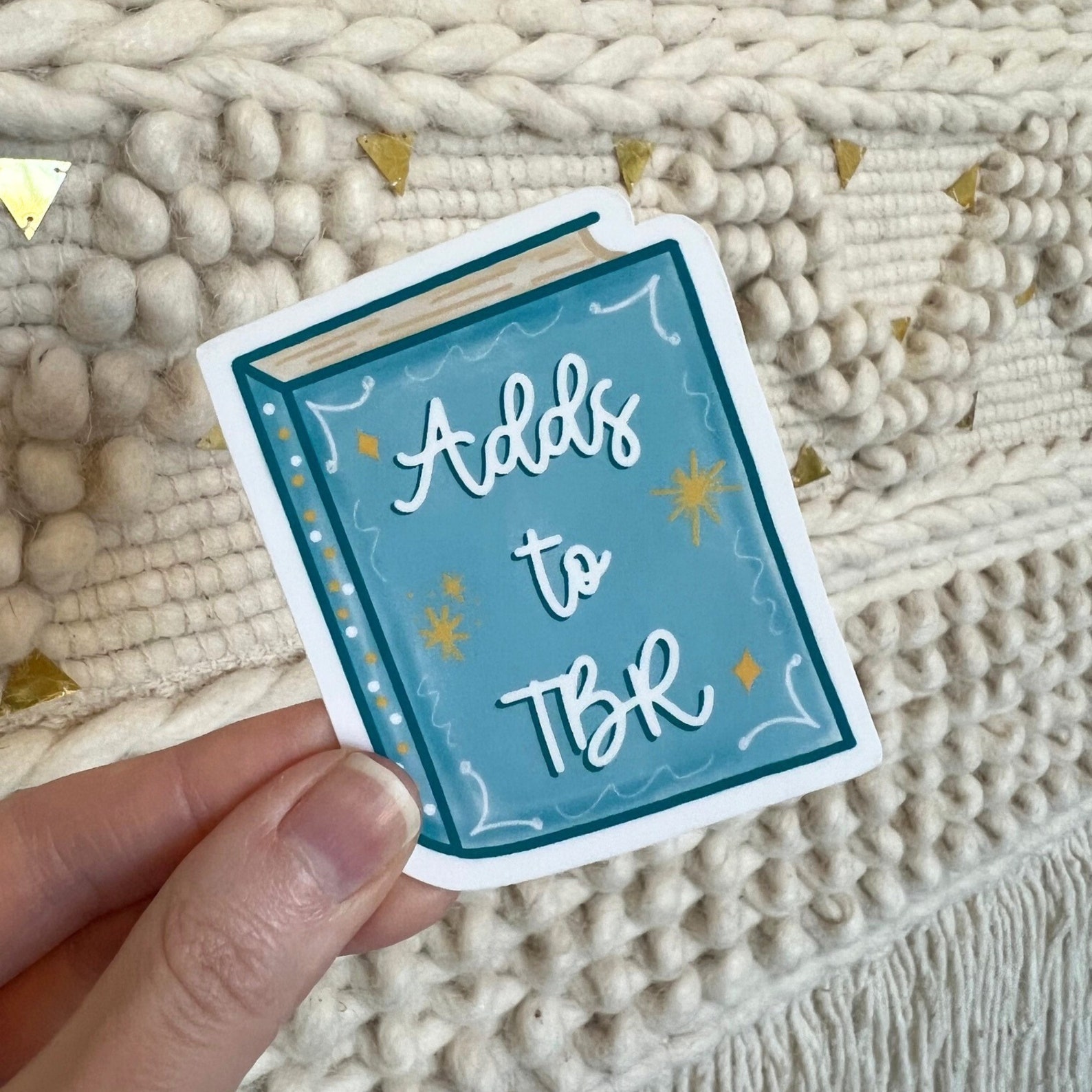 To Be Read TBR Sticker | Reading Sticker | TBR Cart Sticker | Book Club ...