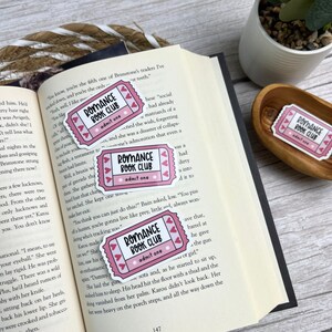 Romance Book Club Ticket Sticker | Romance Reader Sticker | Book Club ...