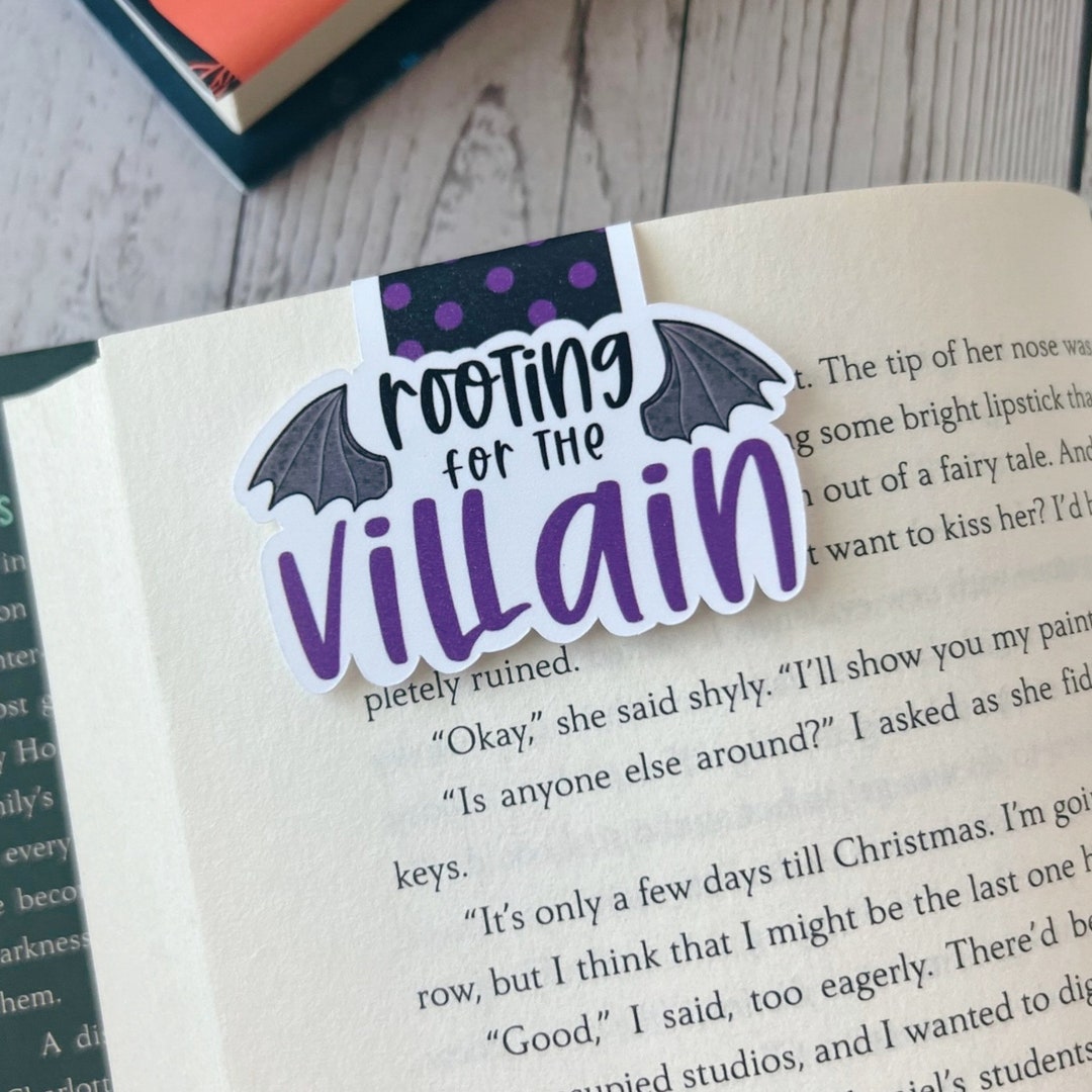 Rooting for the Villain Magnetic Bookmark | Villain Bookmark ...