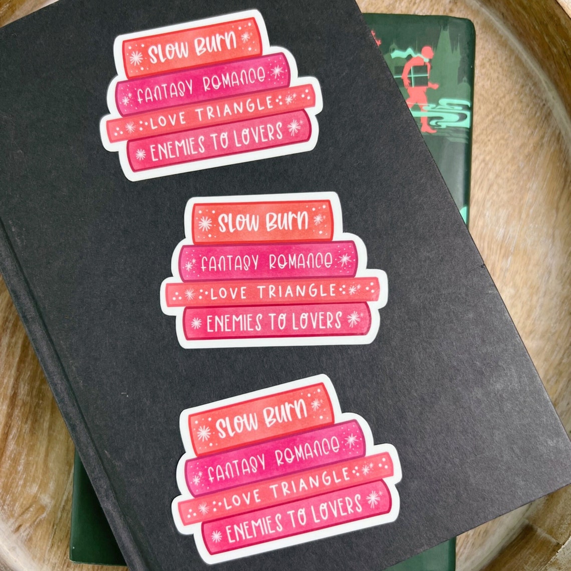Romance Troupe Bookstack Sticker | Reading Sticker | Romance Book Lover ...