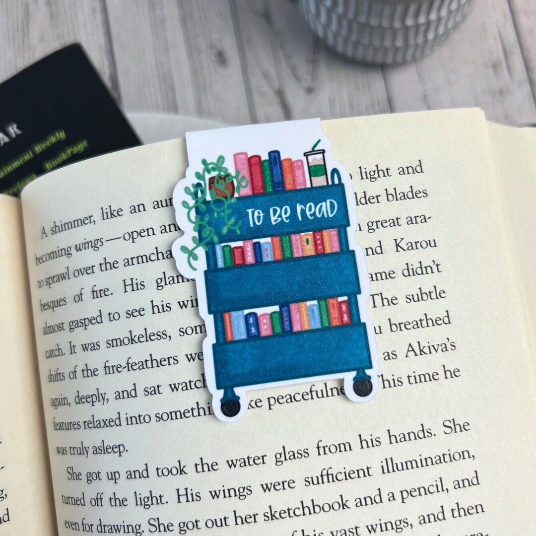 TBR to Be Read Cart Magnetic Bookmark | Bookish Magnetic Bookmark | TBR ...