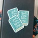 Just One More Page Sticker Bookish Sticker Cute Book - Etsy