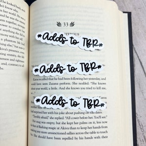 To Be Read TBR Sticker | Reading Sticker | TBR Cart Sticker | Book Club ...