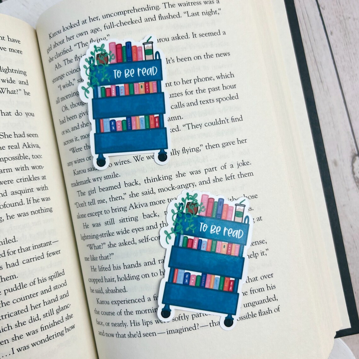 To Be Read TBR Sticker | Reading Sticker | TBR Cart Sticker | Book Club ...