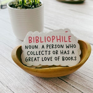 Bibliophile Sticker | Reading Sticker | Book Sticker | Book Club ...