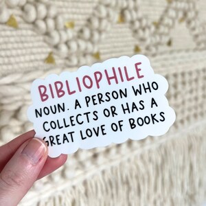 Bibliophile Sticker | Reading Sticker | Book Sticker | Book Club ...