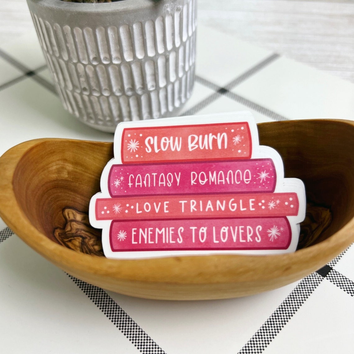 Romance Troupe Bookstack Sticker | Reading Sticker | Romance Book Lover ...