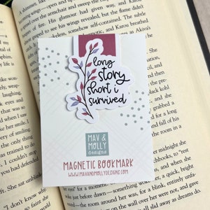 Long Story Short Bookmark | Magnetic Bookmark Gift | Booklover Gift ...