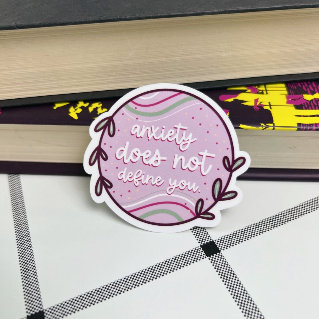 Motivational Anxiety Laptop Sticker | Anxiety Sticker | Laptop Sticker ...