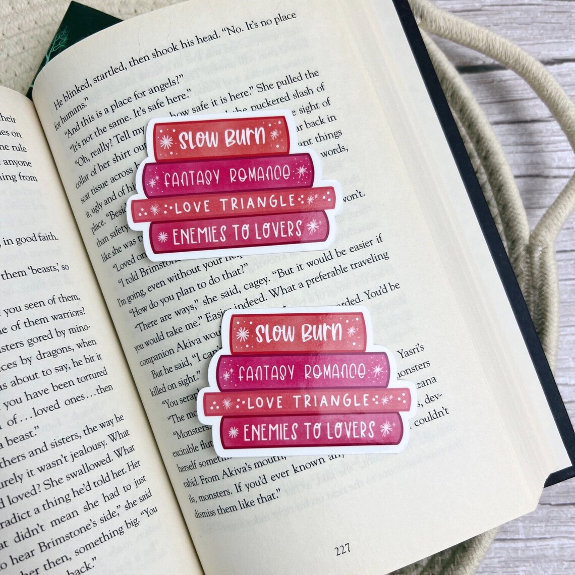 Romance Troupe Bookstack Sticker | Reading Sticker | Romance Book Lover ...