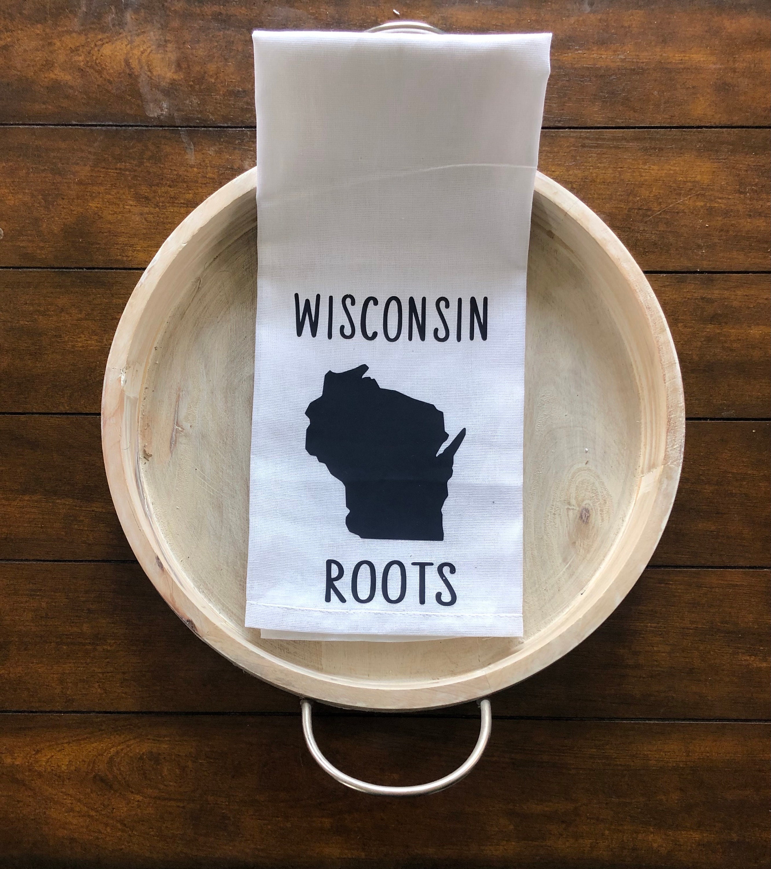 Wisconsin Roots Kitchen Towel | Etsy