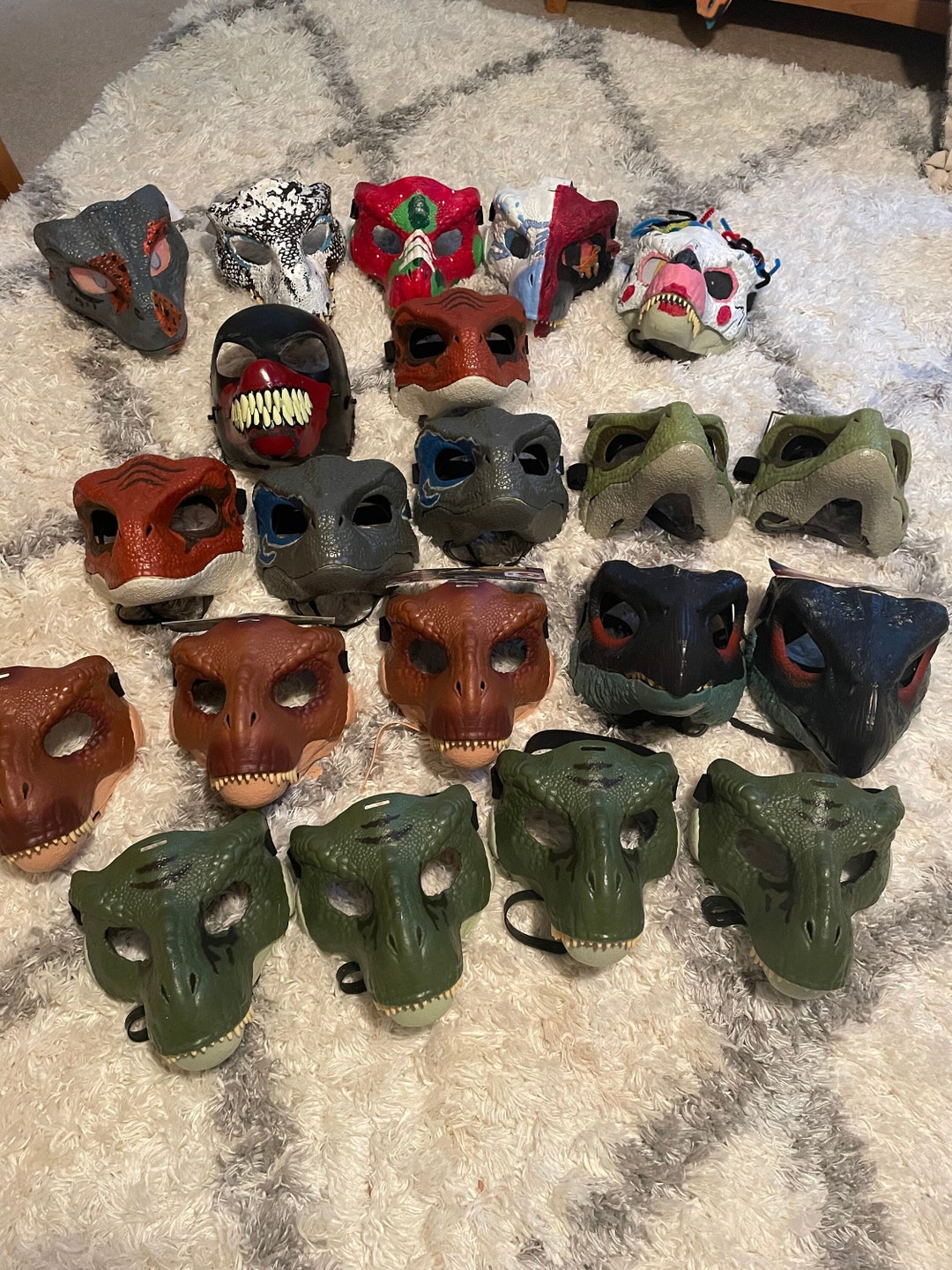 Dino Mask Furry Blanks - Etsy