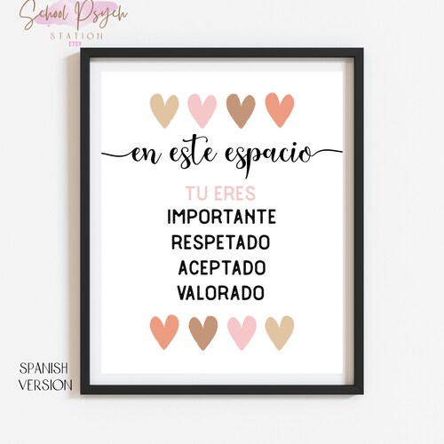 Spanish Counseling Poster Bilingual Counseling | Etsy