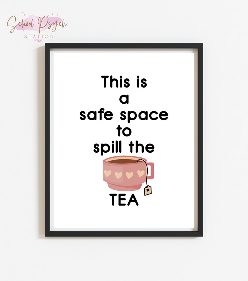 Safe Space Printable Therapist Printable Psychologist Decor - Etsy