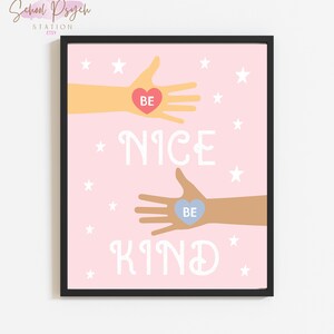 Be Kind Poster Kindness Poster Kindness Printable-psychologist Office ...