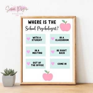 Where is the School Psychologist School Psychologist Office Sign ...