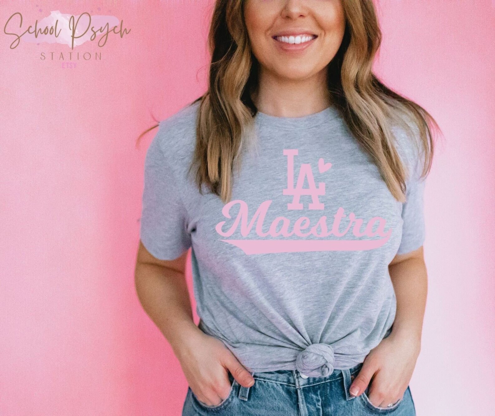 La Maestra Shirt Pink La Maestra Teacher Educator - Etsy