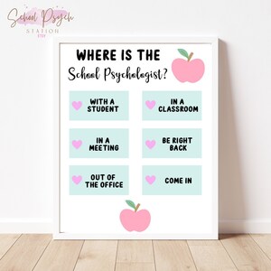 Where is the School Psychologist School Psychologist Office Sign ...