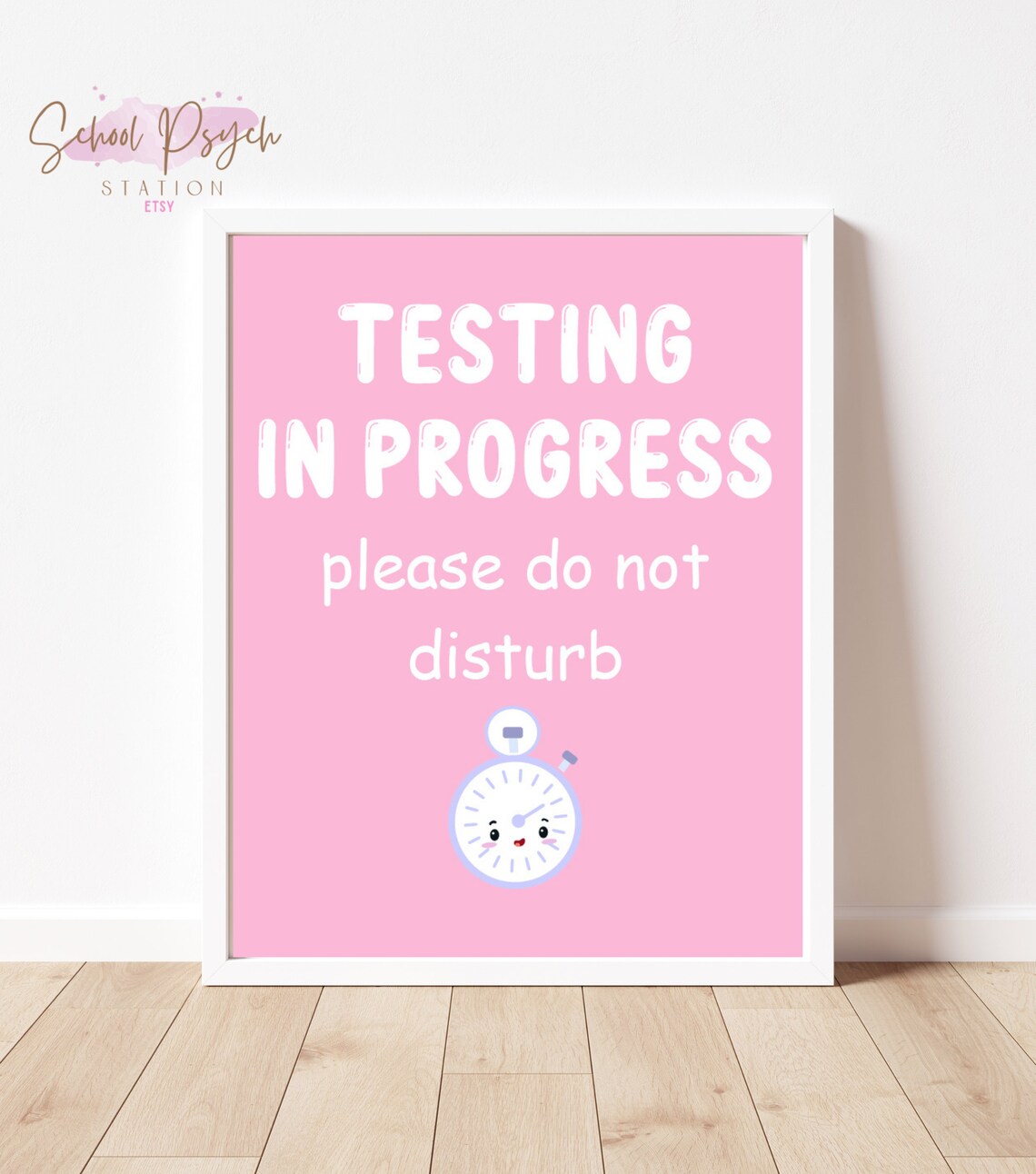 Testing in Progress Please Do Not Disturb School Psychologist - Etsy