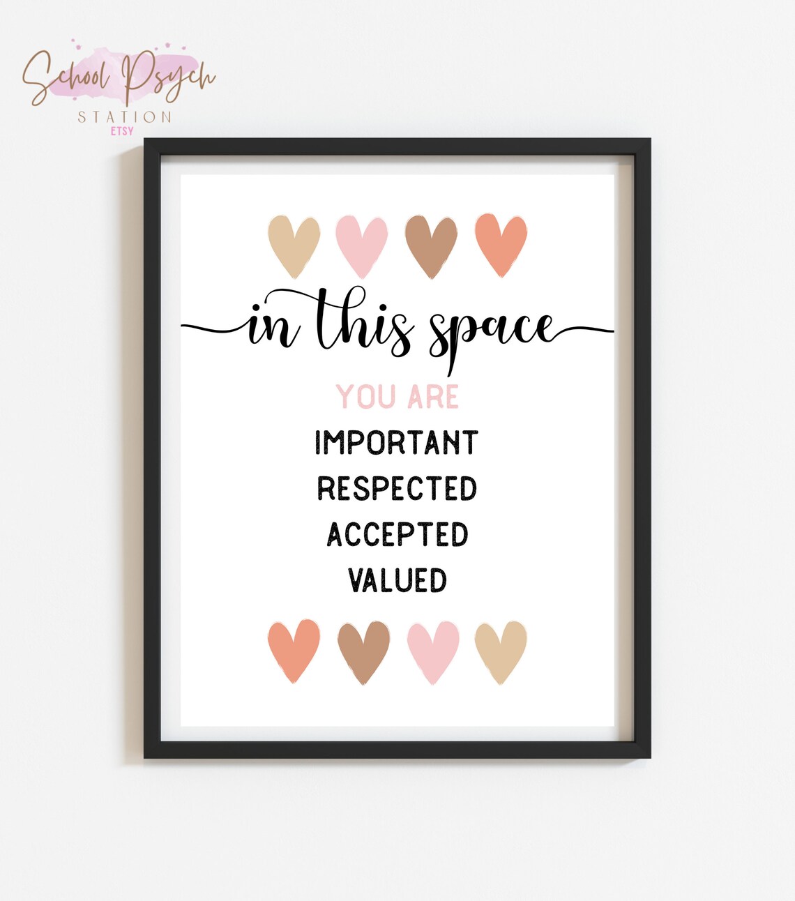 Safe Space Poster Safe Space Printable School Psychologist - Etsy