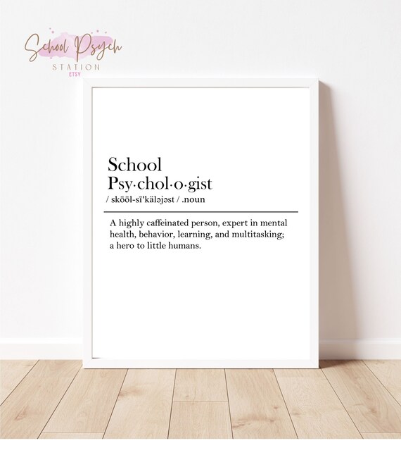 School Psychologist Printable School Office Decor - Etsy