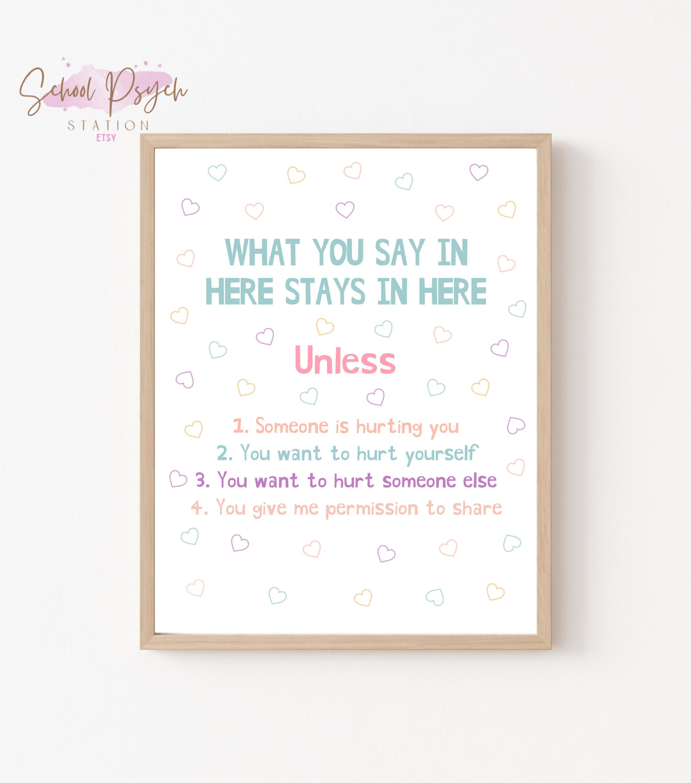 Counseling Poster Counseling Wall Art School Psych Poster - Etsy