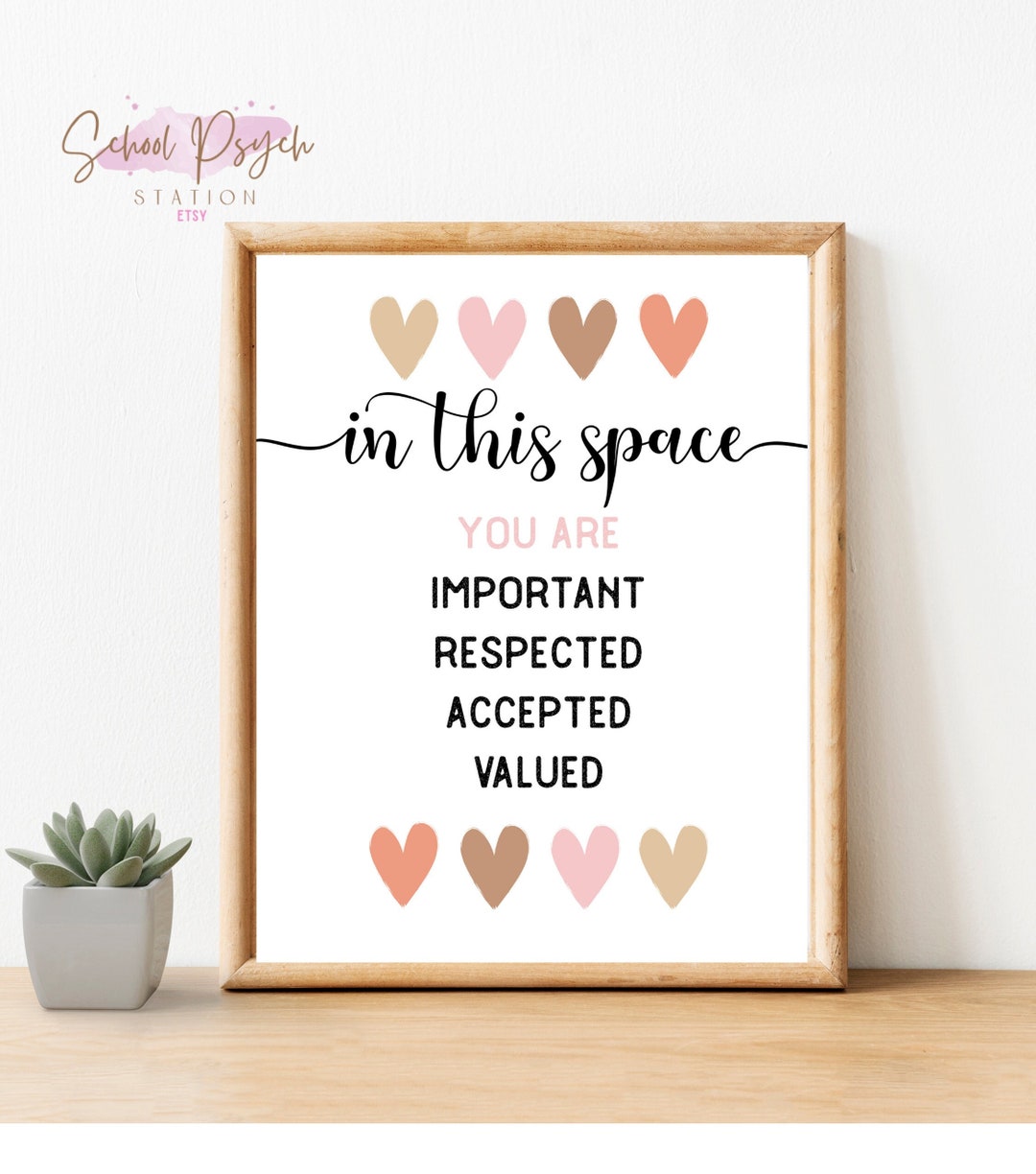 Safe Space Poster- Safe Space Printable- School Psychologist Office ...