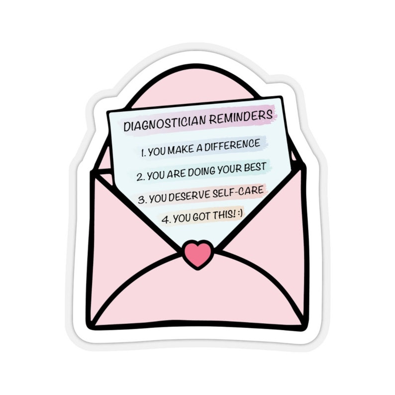Diagnostician Reminders Sticker-diagnostician Sticker Diag - Etsy