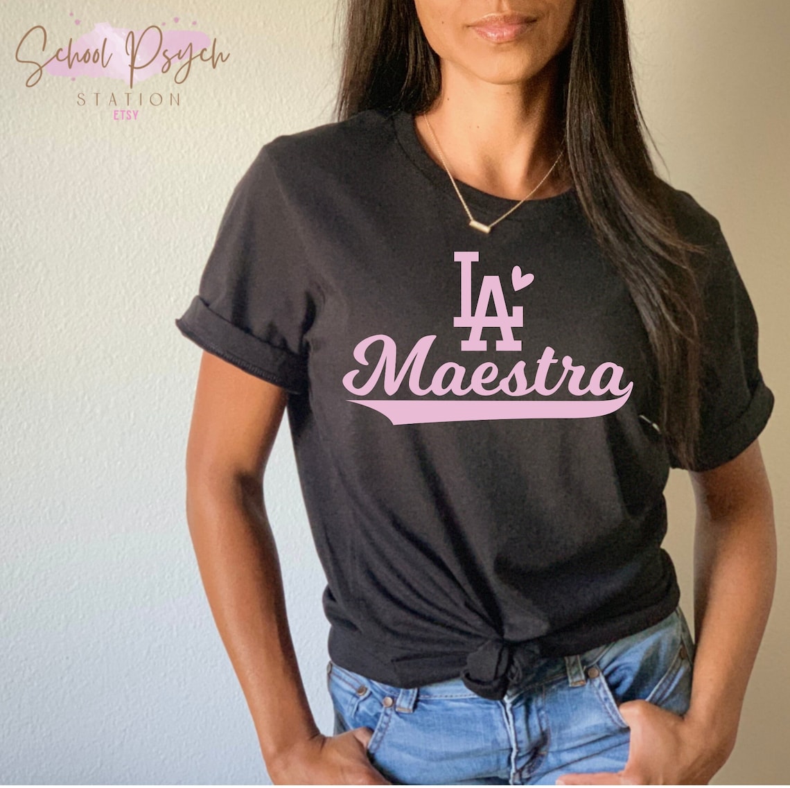 La Maestra Shirt Pink La Maestra Teacher Educator - Etsy