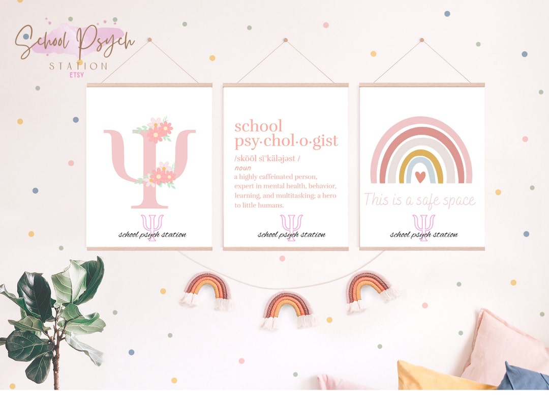 School Psychologist Office Decor- School Psychologist Printables ...