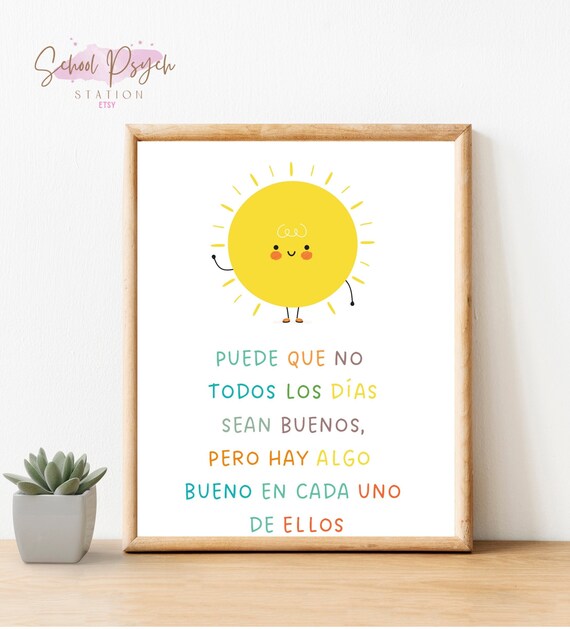 Spanish Feelings Poster Bilingual Poster Counseling Poster - Etsy