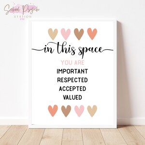Safe Space Poster Safe Space Printable School Psychologist Office Decor ...