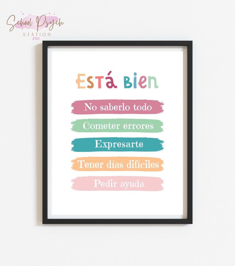 Spanish Counseling Poster Bilingual Counseling - Etsy